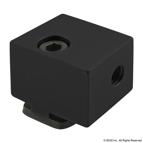 2425-Black | 15 Series Aluminum Panel Mount Block | CPI Automation
