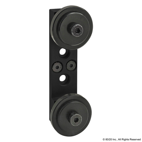 2753-Black | 10 Series Dual Roller Wheel Bracket Assembly | CPI Automation