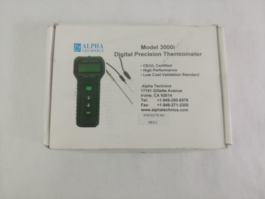Alpha Technics 3000i Digital Percision Thermometer at TR Reuse Group