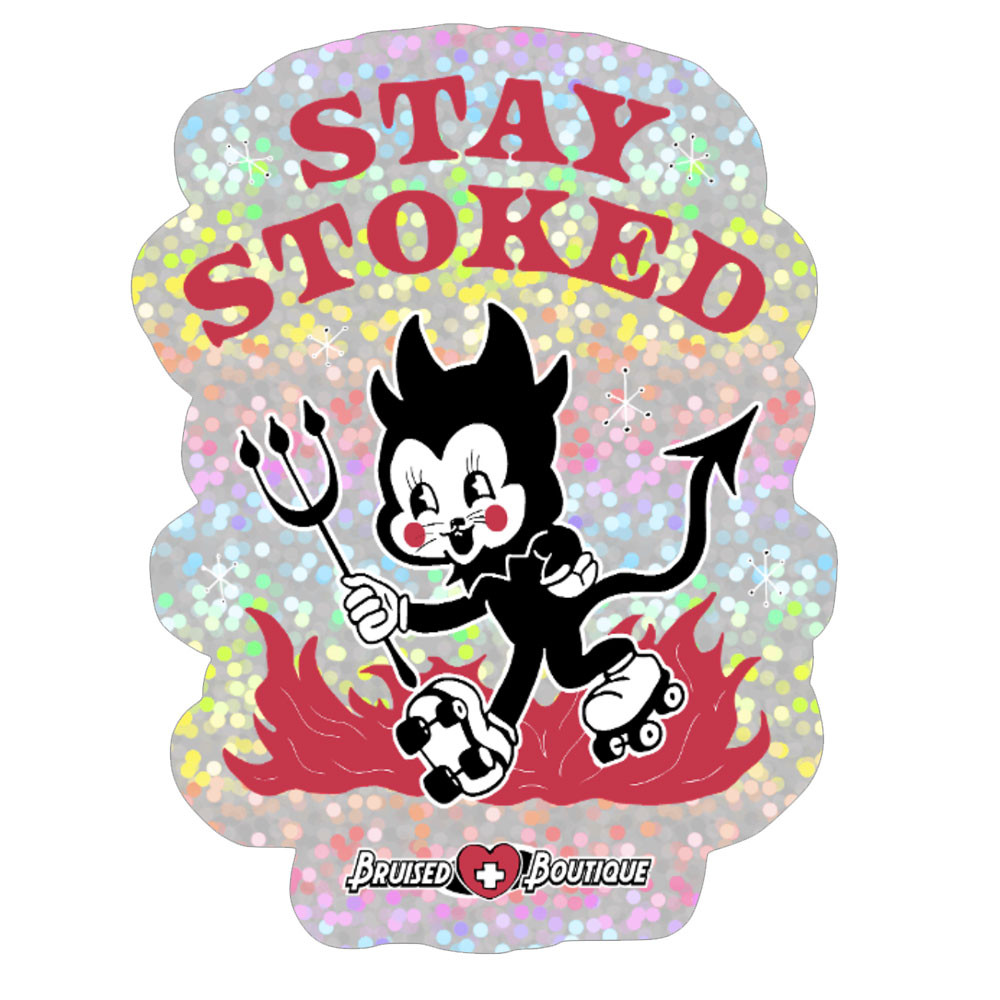 Bruised Boutique Hail Skatin' Sticker