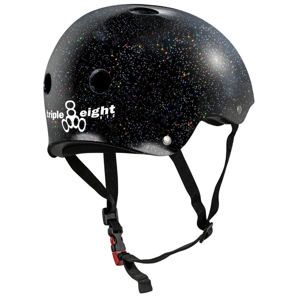 Triple 8 THE Certified Sweatsaver Helmet - Black Glitter