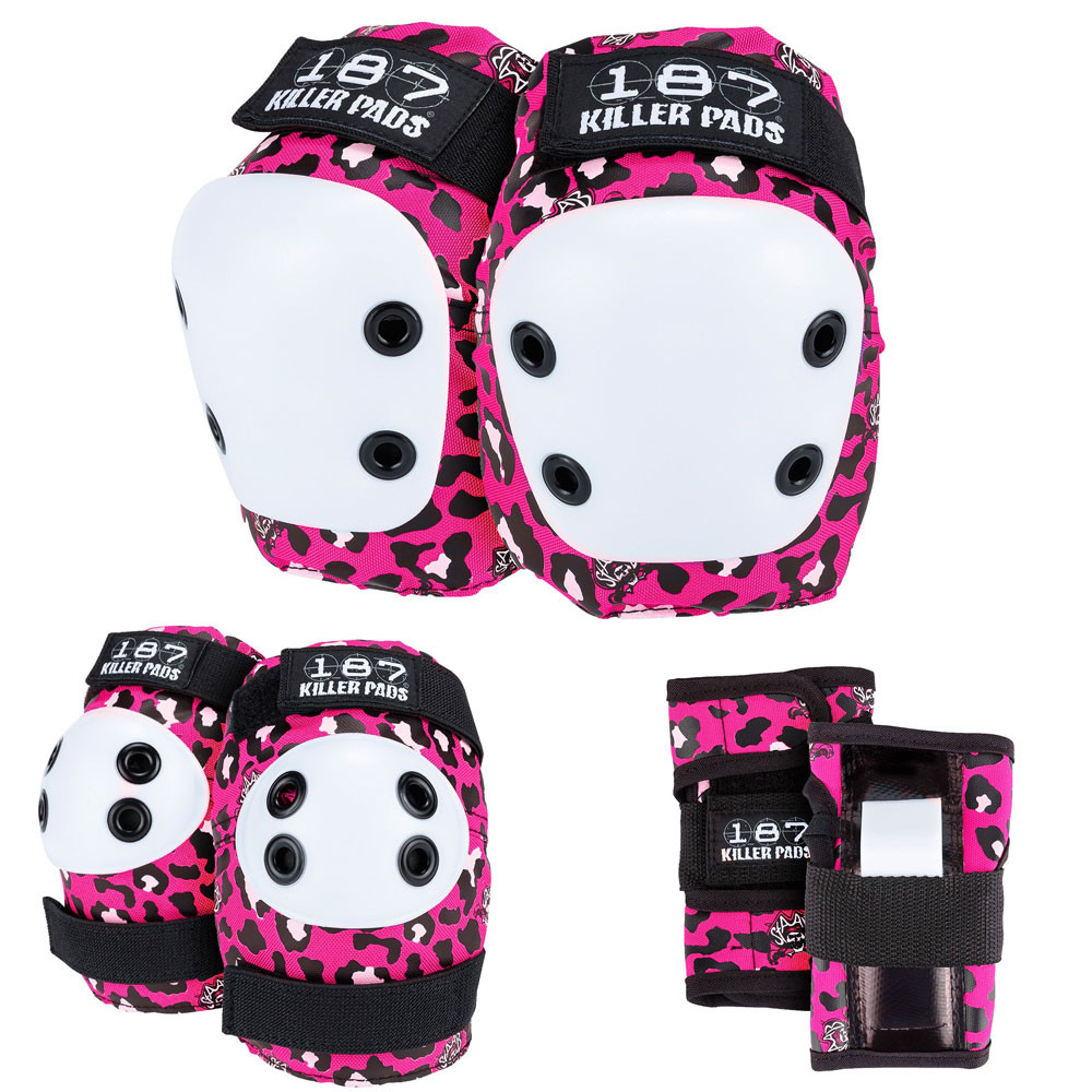 187 Junior Six Pack Pads - Leopard Staab Edition
