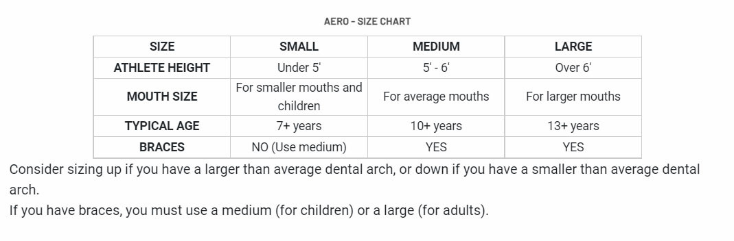 SISU Aeroguard 1.6mm Mouth Guard
