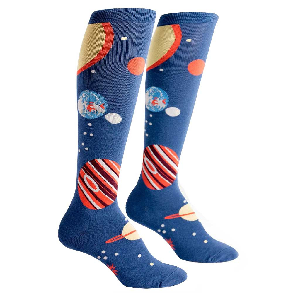 Planets Knee High Socks