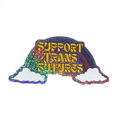 Support Trans Futures Glitter Sticker