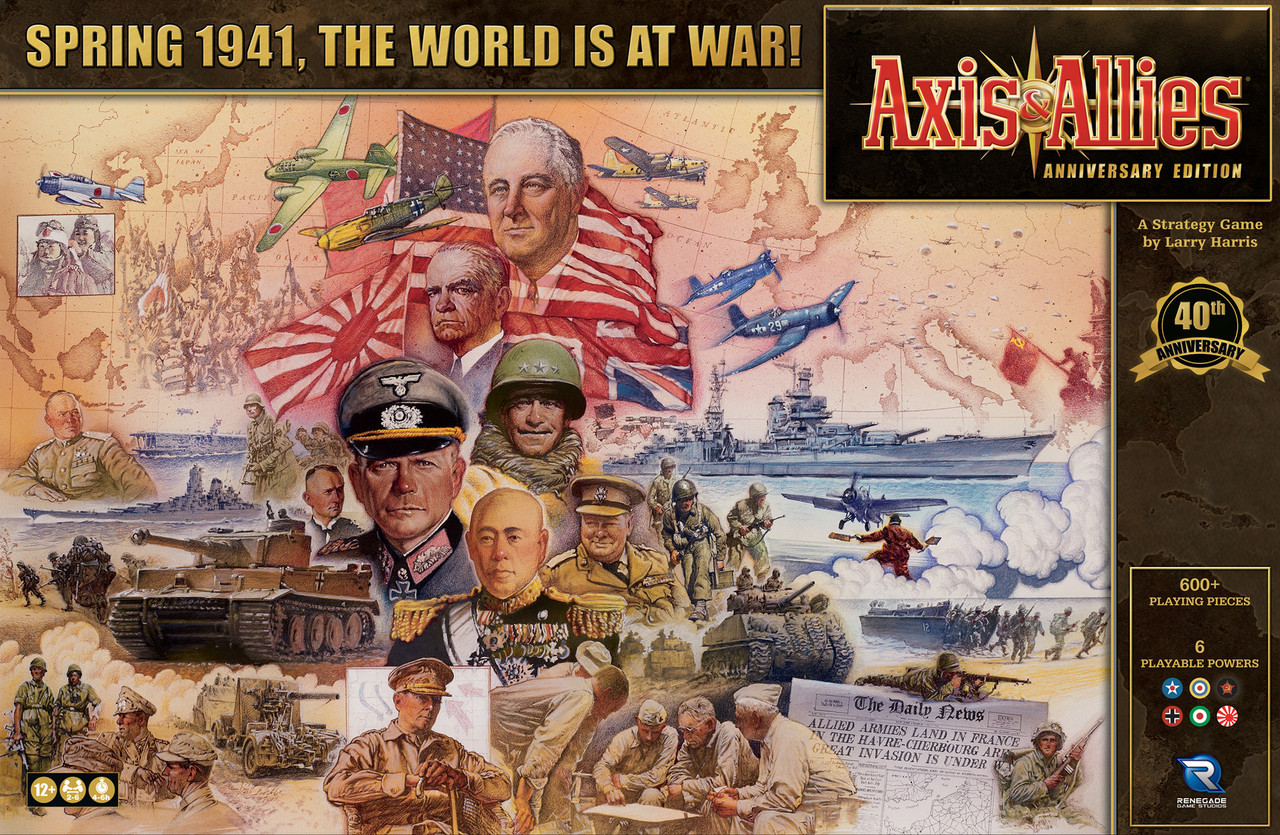 Axis & Allies: Anniversary Edition - Top Tier Board Games