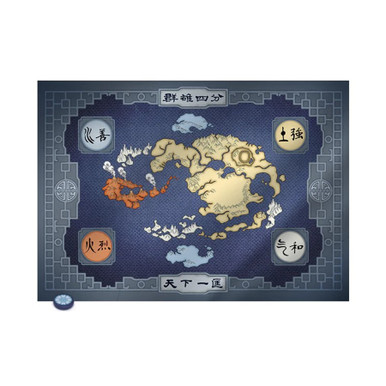 Avatar Legends RPG: Four Nation Cloth Map & White Lotus Pai Sho Tile ...