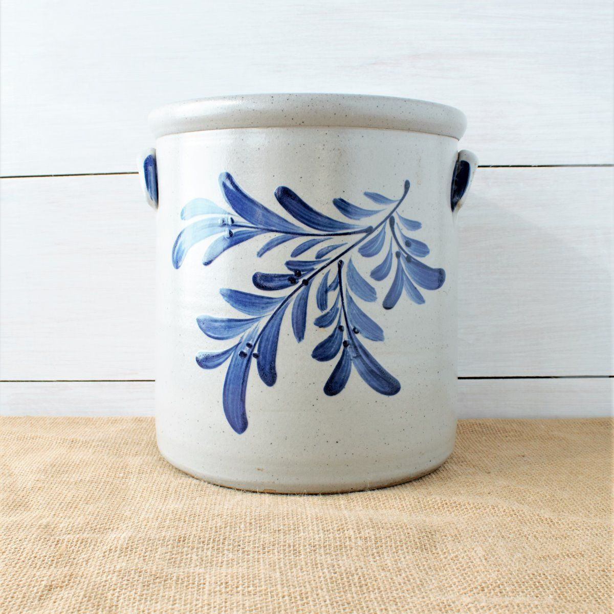 Rowe Pottery Teaberry Stoneware Crock | WisconsinMade