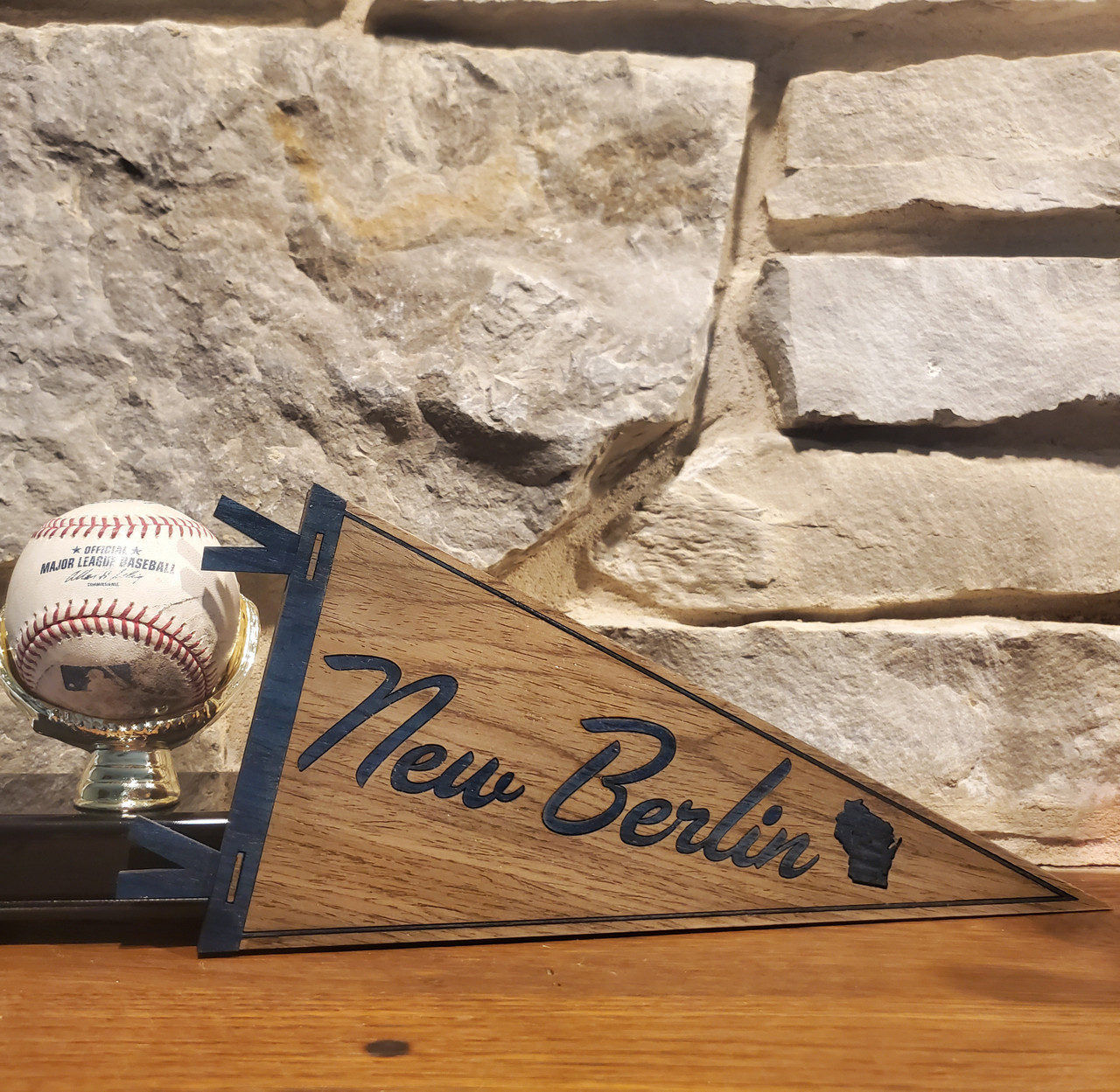 Wisco Woodworks Custom Wooden Pennant | WisconsinMade