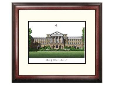 Campus Images Bascom Hall Lithograph Print - WisconsinMade Artisan ...