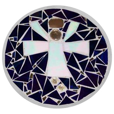 Angel Stained Glass Stepping Stone (1088)