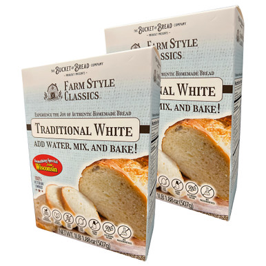 Bucket of Bread Farm Style Classics Traditional White Boxed Baking Kit ...
