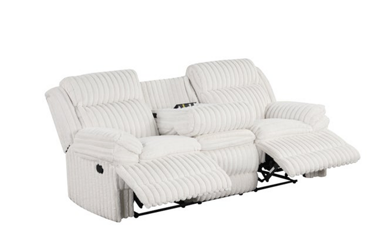 Happy Homes Heaven White Sofa, Love, and Recliner | Bi-Rite Furniture