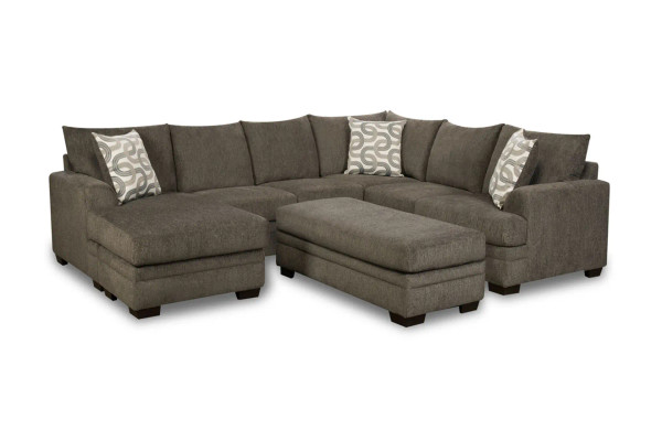 Washington 1310 Bailey Charcoal Sectional | Bi-Rite Furniture