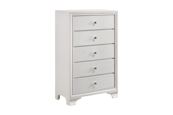 Crown Mark 4310 Lyssa Frost Chest | Bi-Rite Furniture