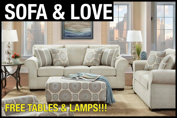 Affordable 3440 Charisma Linen Living Room Set Bi Rite Furniture