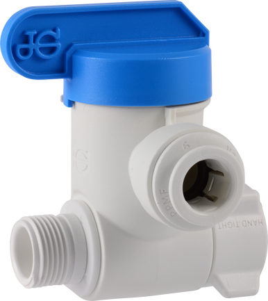 ANGLE STOP ADAPTER VALVES - POLYPRO W/ POLYSULPHONE NPSM MALE THREADS ...