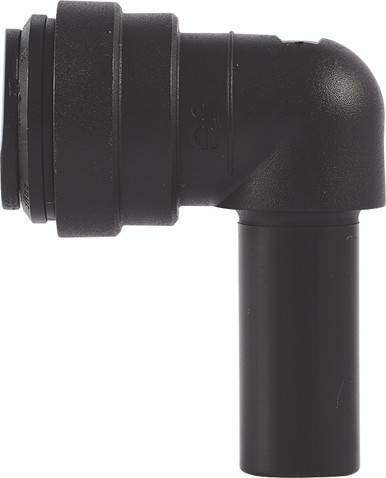 PART TEC - TUBE STEM PLUG IN ELBOW CONNECTOR - BLACK POLY - Specialty ...