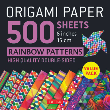 Origami Paper 500 sheets Rainbow Patterns 6" (15 cm) by Tuttle Studio ...