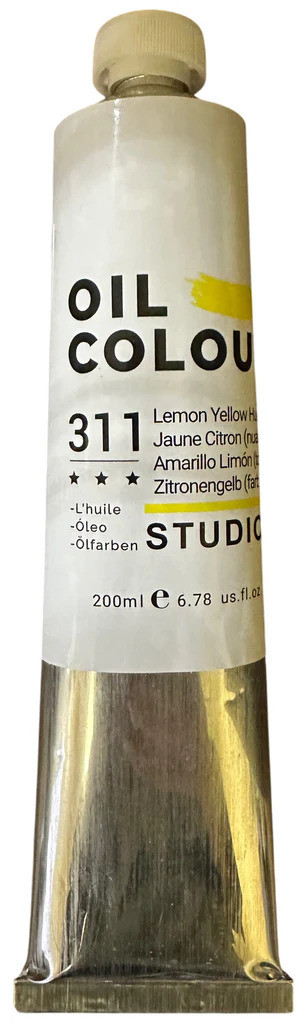 Artist oil paint lemon yellow 170ml tube