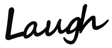 LAUGH WORD CUT-OUT