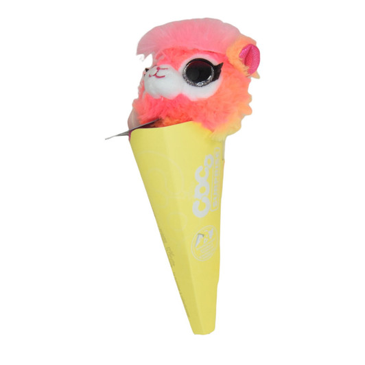 Toybarn Zuru Coco Surprise Neon Cones Flamingo Plush Toy With