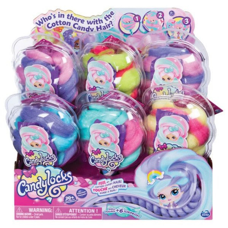 TOYBARN : Candylocks Doll with Cotton Candy Scented Hair (Color May Vary)