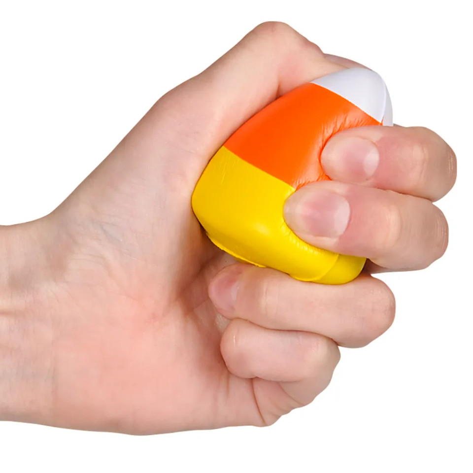 Bulk 576 Mini Candy Corn Squishy Toys, 2.25"