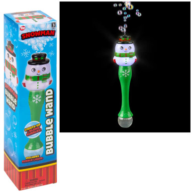 Light-Up Snowman Bubble Wand 24-Pack (13") | Toy Barn®