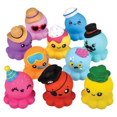 Rubber Octopus Assortment 2" – 500 Pcs Bulk Toys & Gifts | Toy Barn®