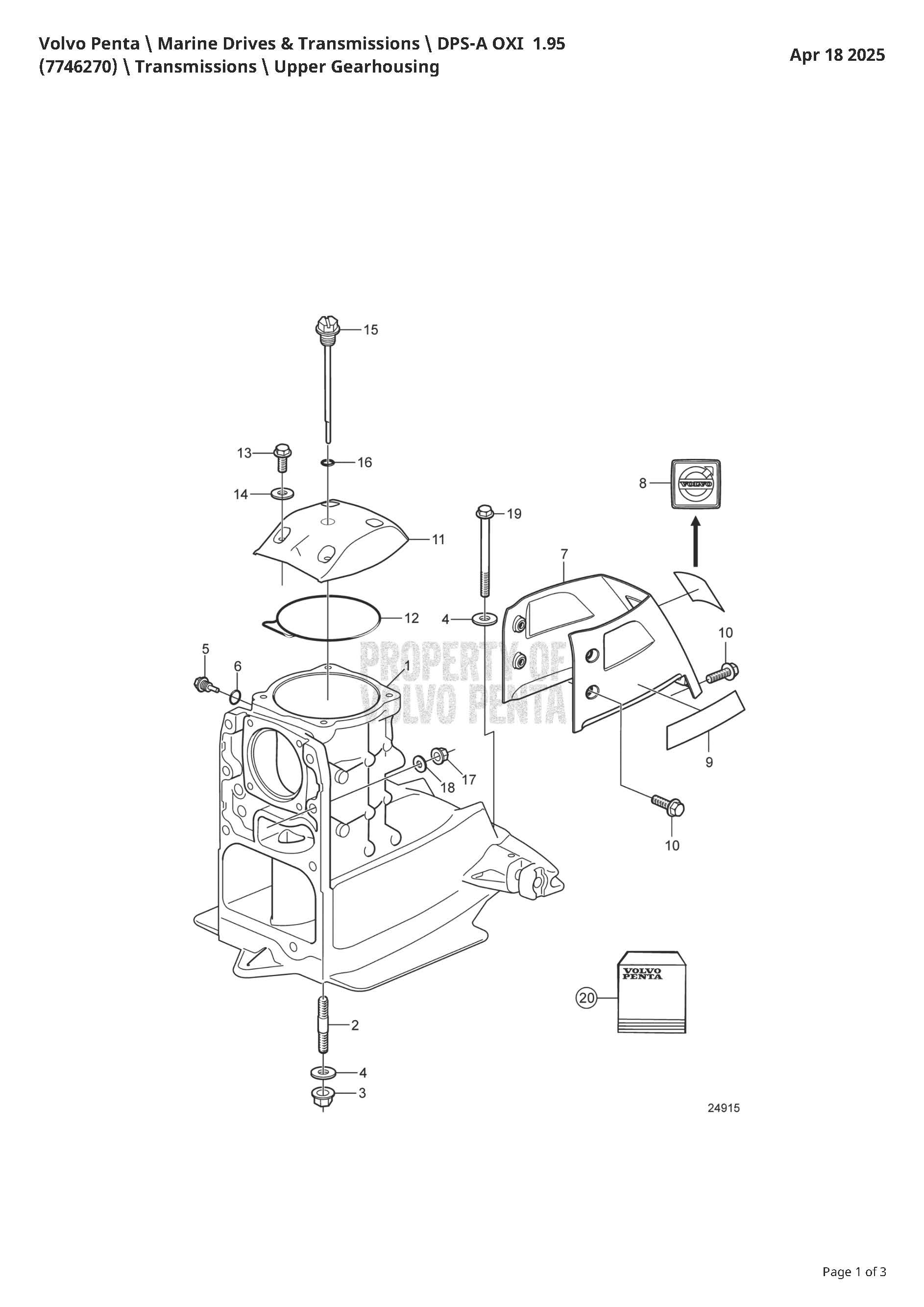 Volvo Penta Parts - Volvo Parts Diagrams - 2006 & Newer - SX-A, DPS-A ...