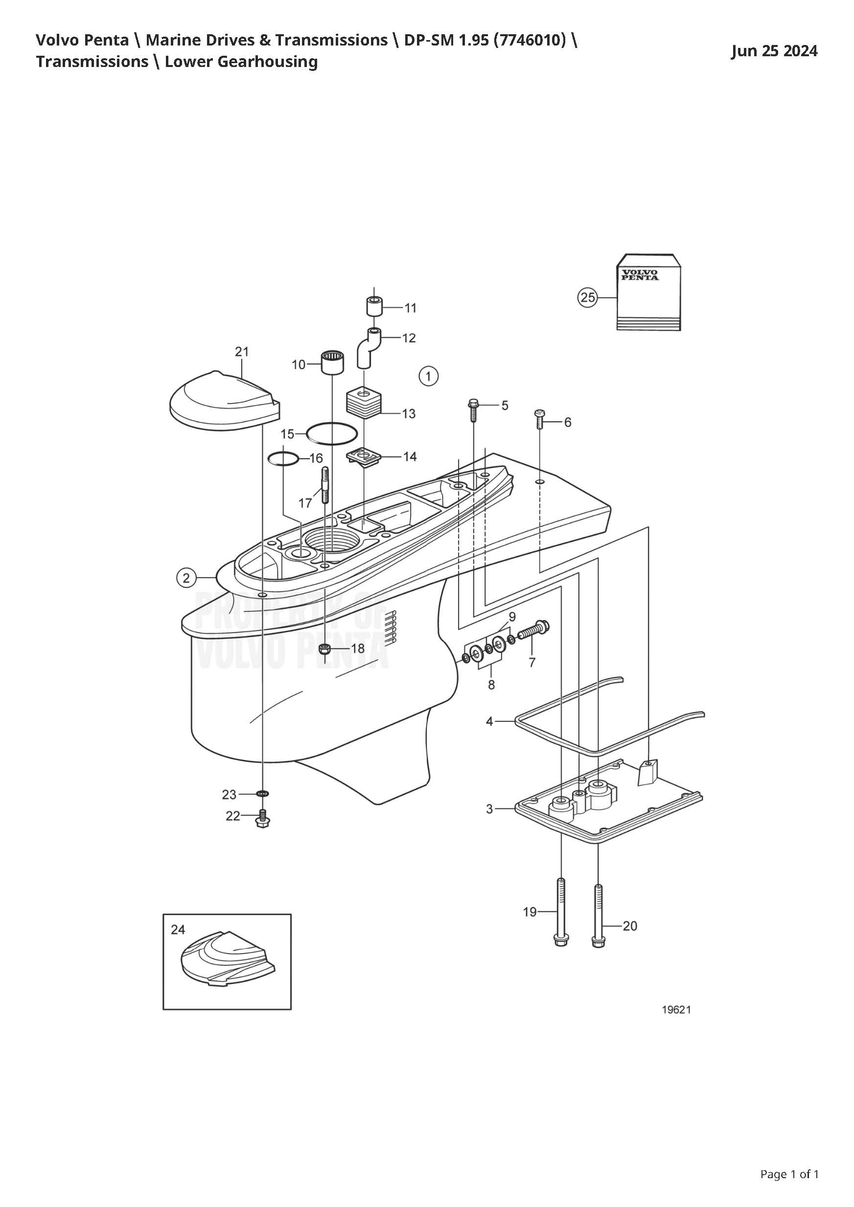 Volvo Penta Parts - Volvo Parts Diagrams - 2000 to 2005 - DP-SM Lower ...