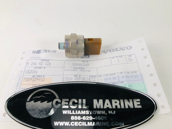 $89.99* GENUINE VOLVO no tax* OIL PRESSURE MONITOR 863169 *In Stock ...