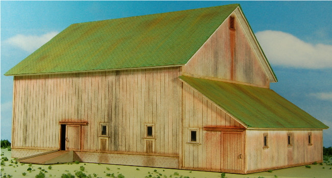 190821 - HO-SCALE BARN-1 (WHITE) ELFERING FARM SERIES #6 - GCLaser