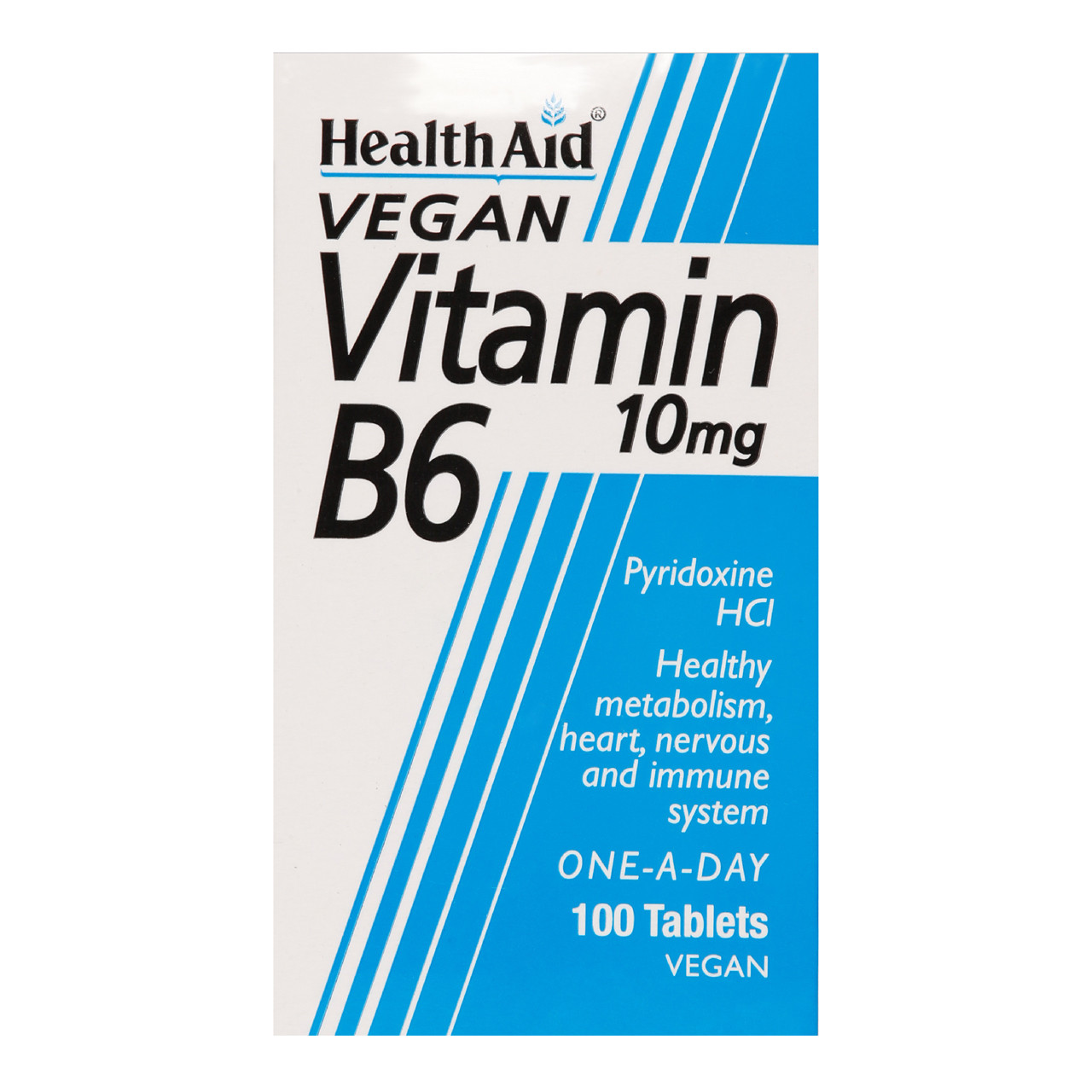 HealthAid Vitamin B6, 10mg 100 Tablets - VictoriaHealth