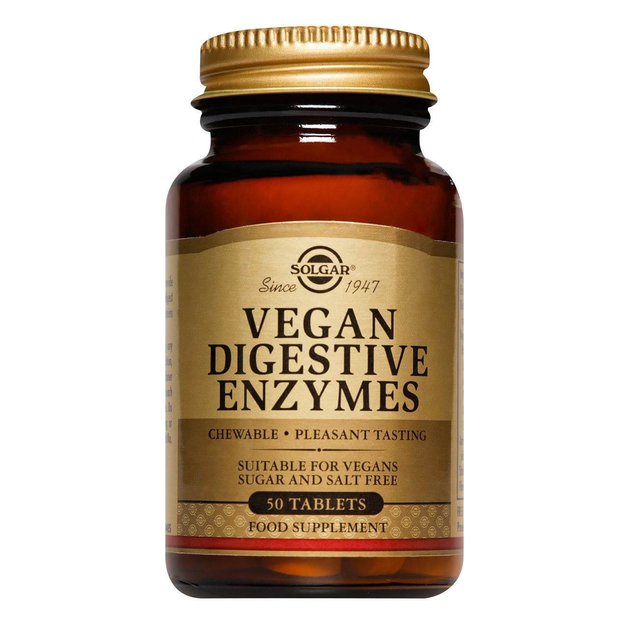 Solgar Vegan Digestive Enzymes, 50 Chewable Tablets - VictoriaHealth