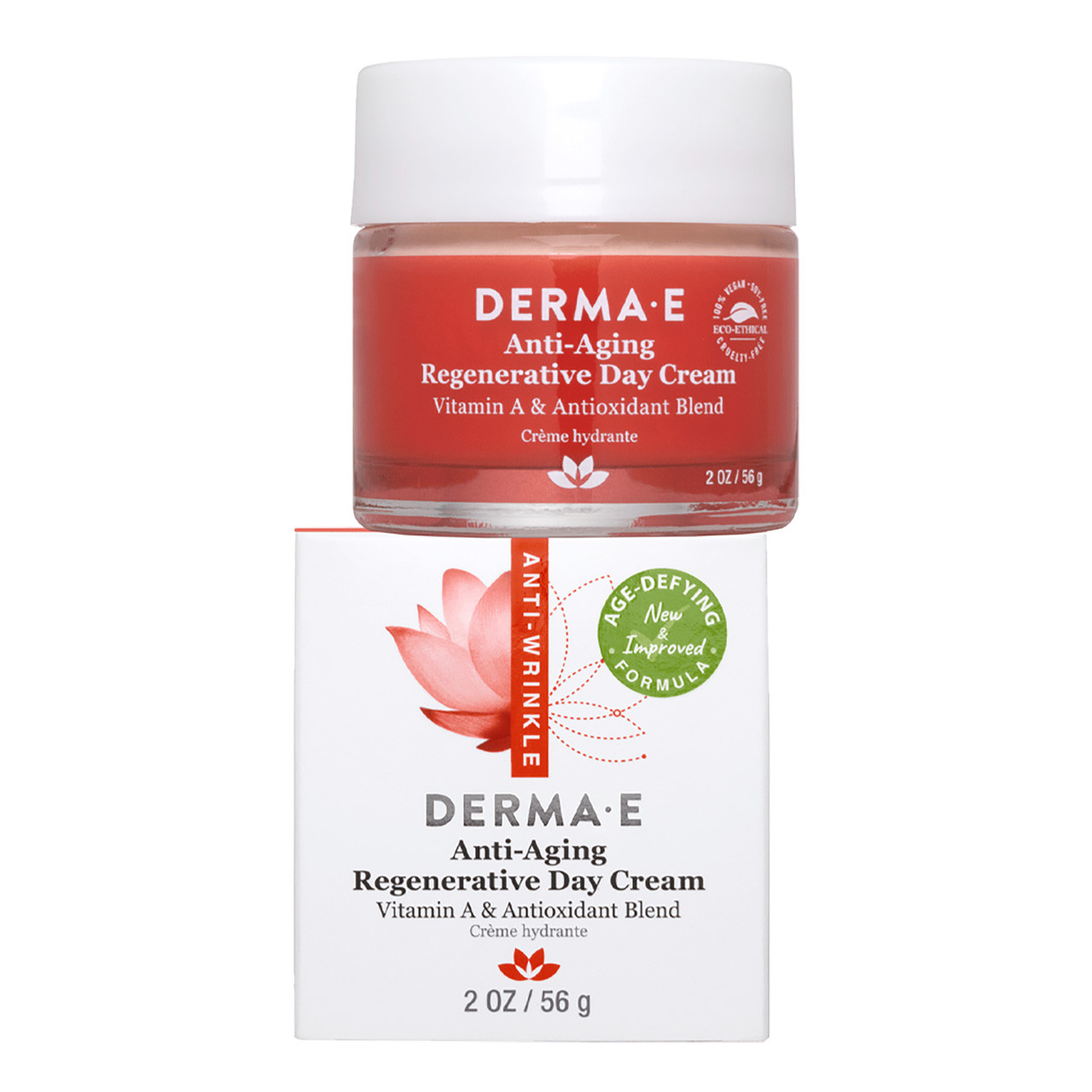 Derma E Anti-Aging Regenerative Day Cream, 56g - VictoriaHealth