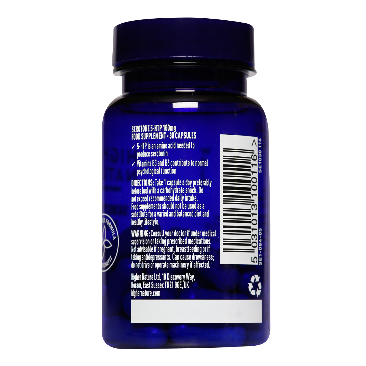 Higher Nature Serotone, 30 Capsules - VictoriaHealth