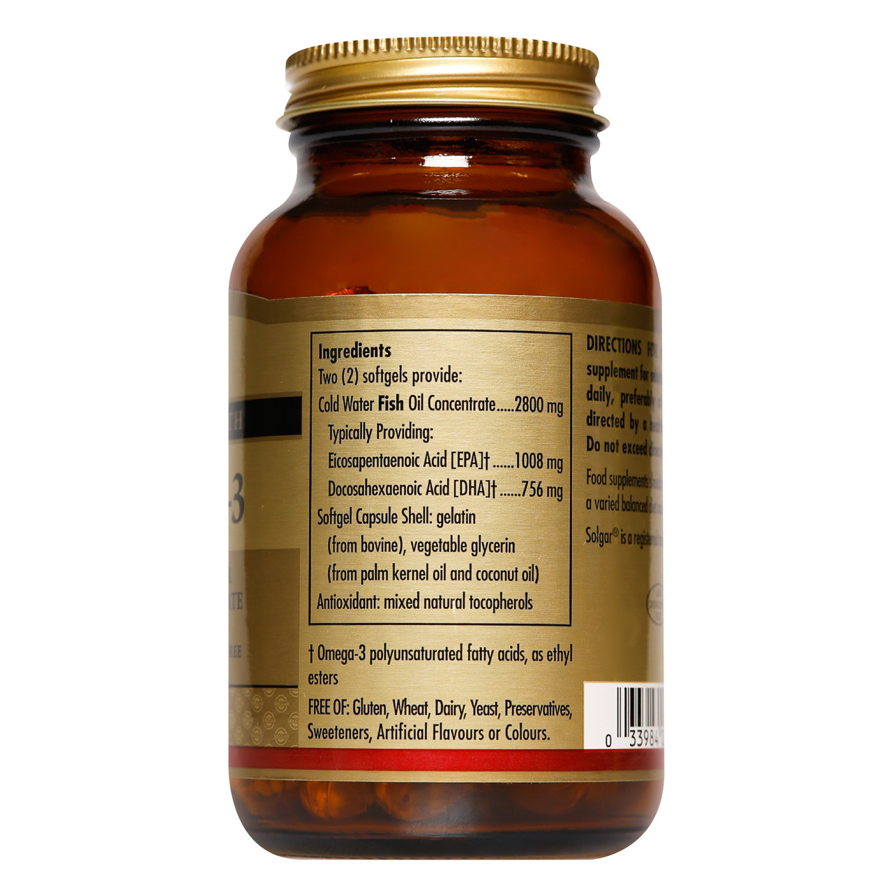 Solgar Triple Strength Omega-3, 2800mg 50 Softgels - VictoriaHealth