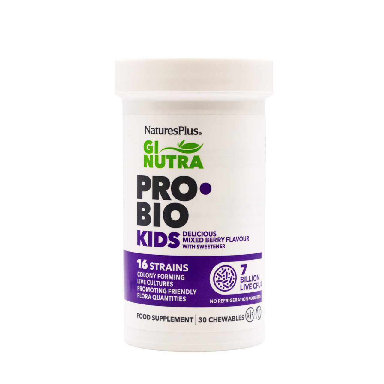 Natures Plus GI NUTRA® Pro Bio Kids, 30 Chewables - VictoriaHealth