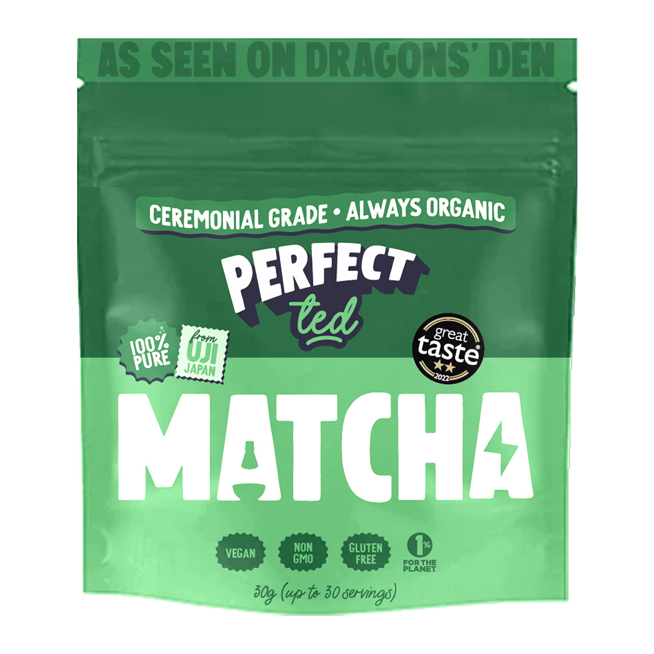 PerfectTed Organic Matcha Powder, 30g - VictoriaHealth