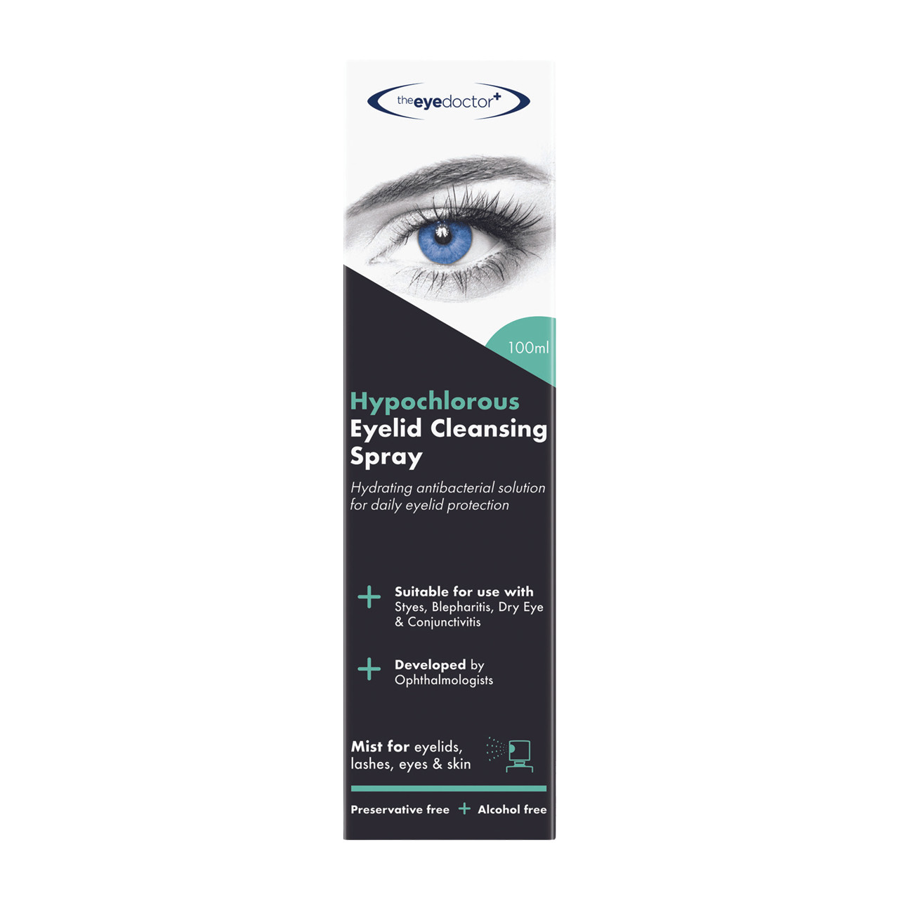 The Eye Doctor Hypochlorous Eyelid Spray, 100ml - VictoriaHealth