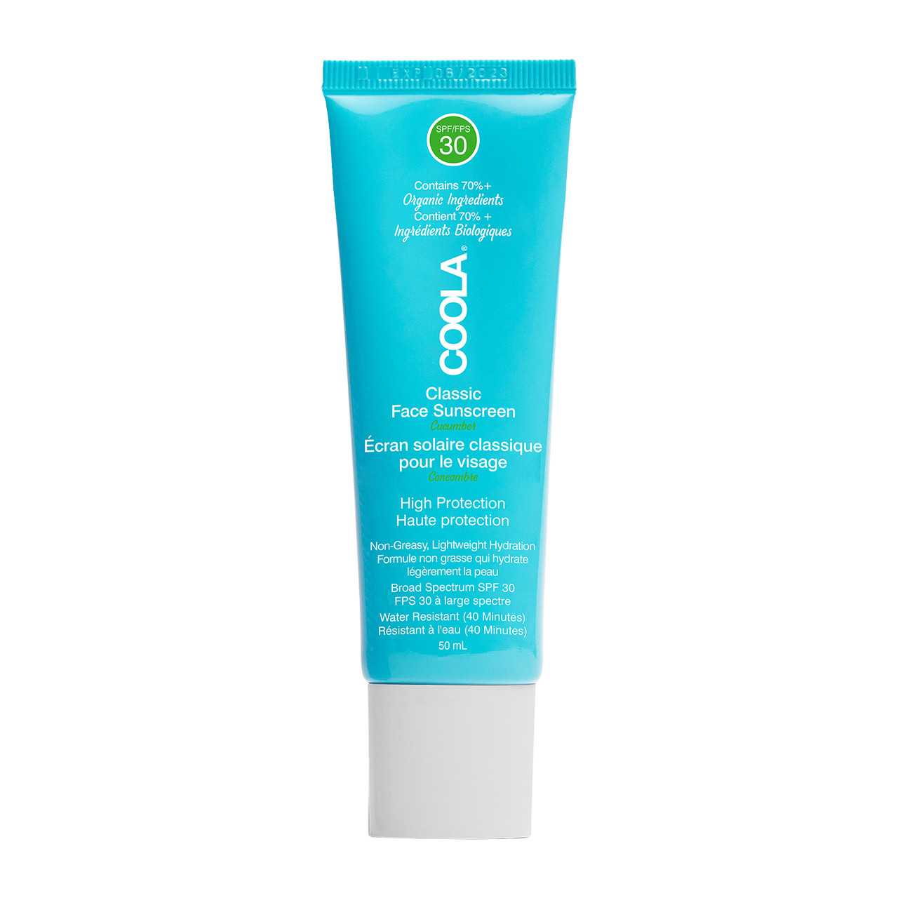 Coola Classic Face Sunscreen Lotion SPF 30 - Cucumber, 50ml ...