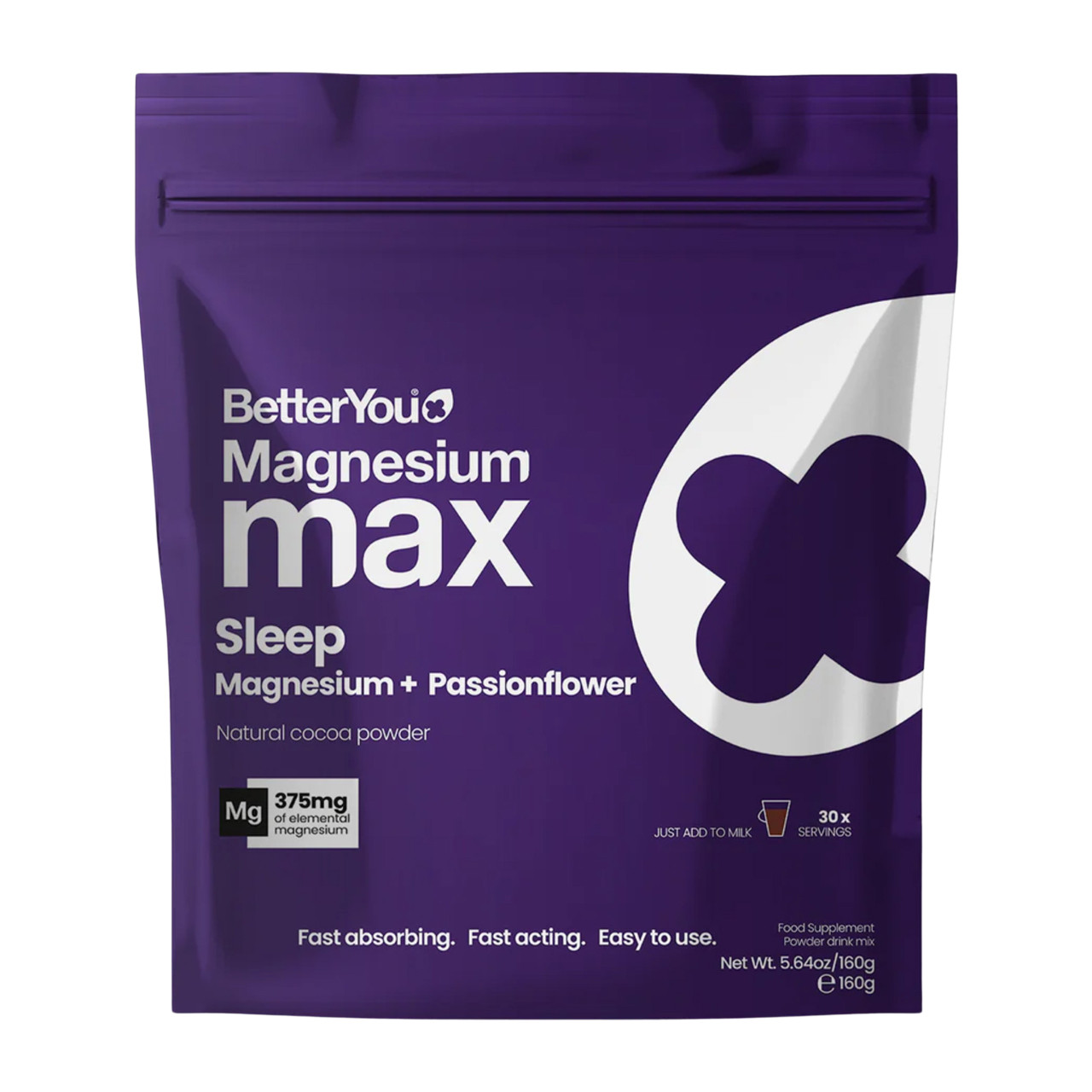 BetterYou Magnesium Max Sleep Powder, 160g - VictoriaHealth
