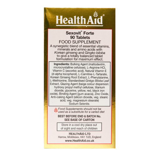 HealthAid Sexovit Forte, 90 Tablets - VictoriaHealth