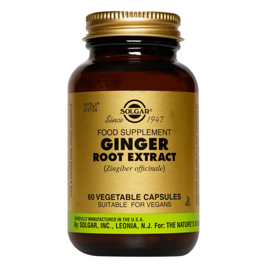 Solgar Ginger Root Extract, 60 Capsules - VictoriaHealth
