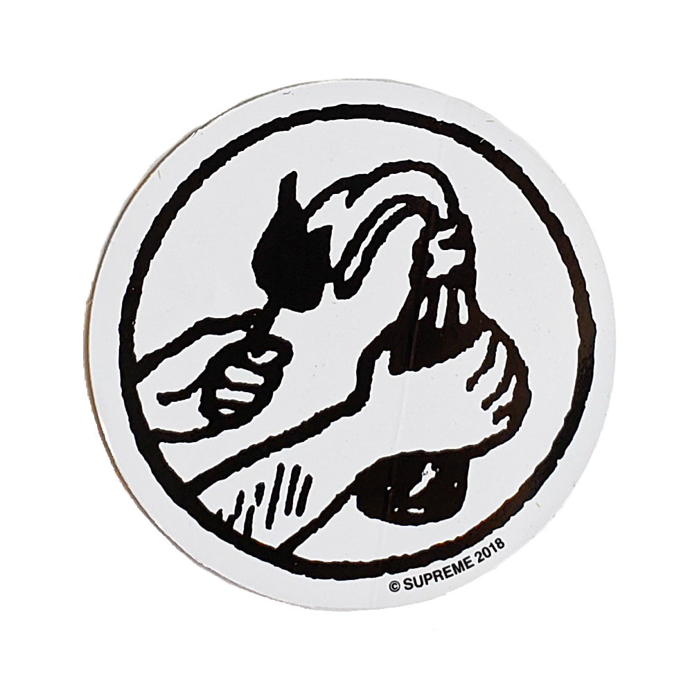 Supreme White Molotov Sticker | Sample Unreleased | Supreme Stickers
