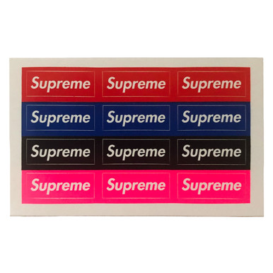 Supreme Multi Color Mini Box Logo Sheet | 2000 | Supreme Sticker