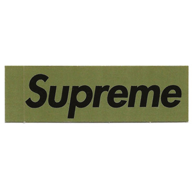 Supreme Olive/Black Box Logo Sticker Mini | 1997 | Supreme Sticker