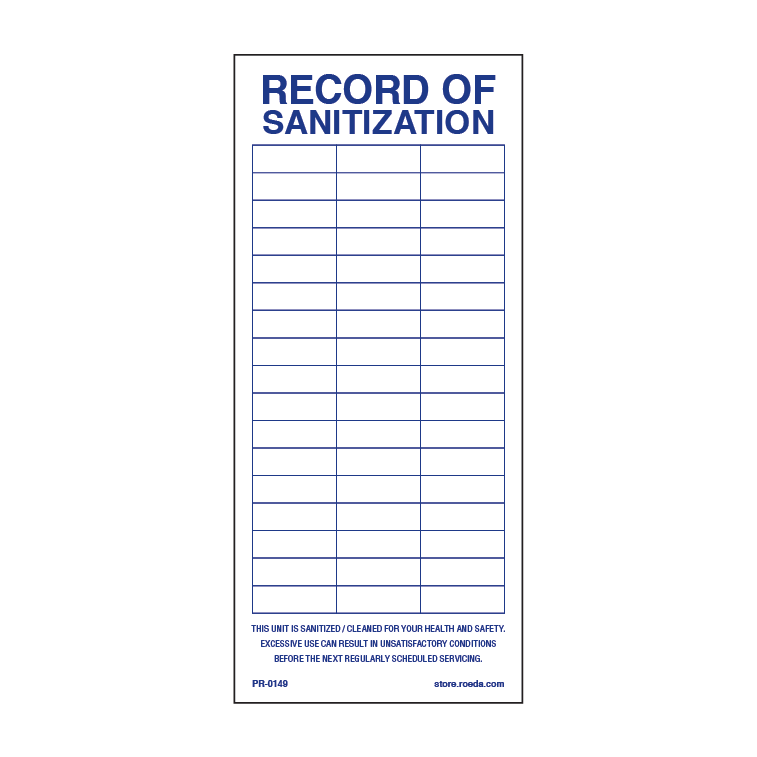 Sanitation Decals - Portable Restroom - Page 1 - Roeda
